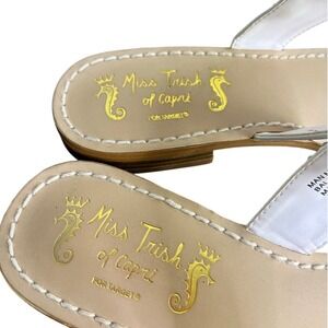 Miss Trish | Shoes | Miss Trish Of Capri Sandals Womens 8 White Bee ...
